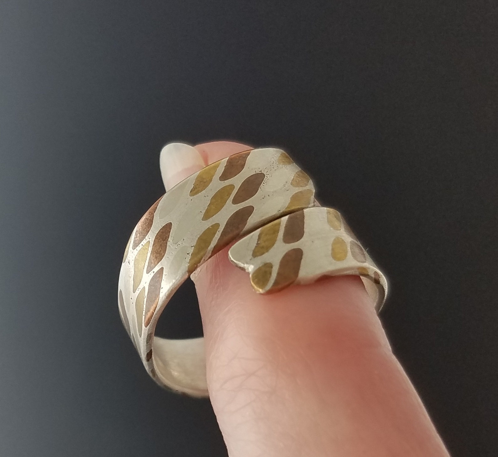 Laminated Ring Adjustable Ring Twisted Wire Lamination - Etsy