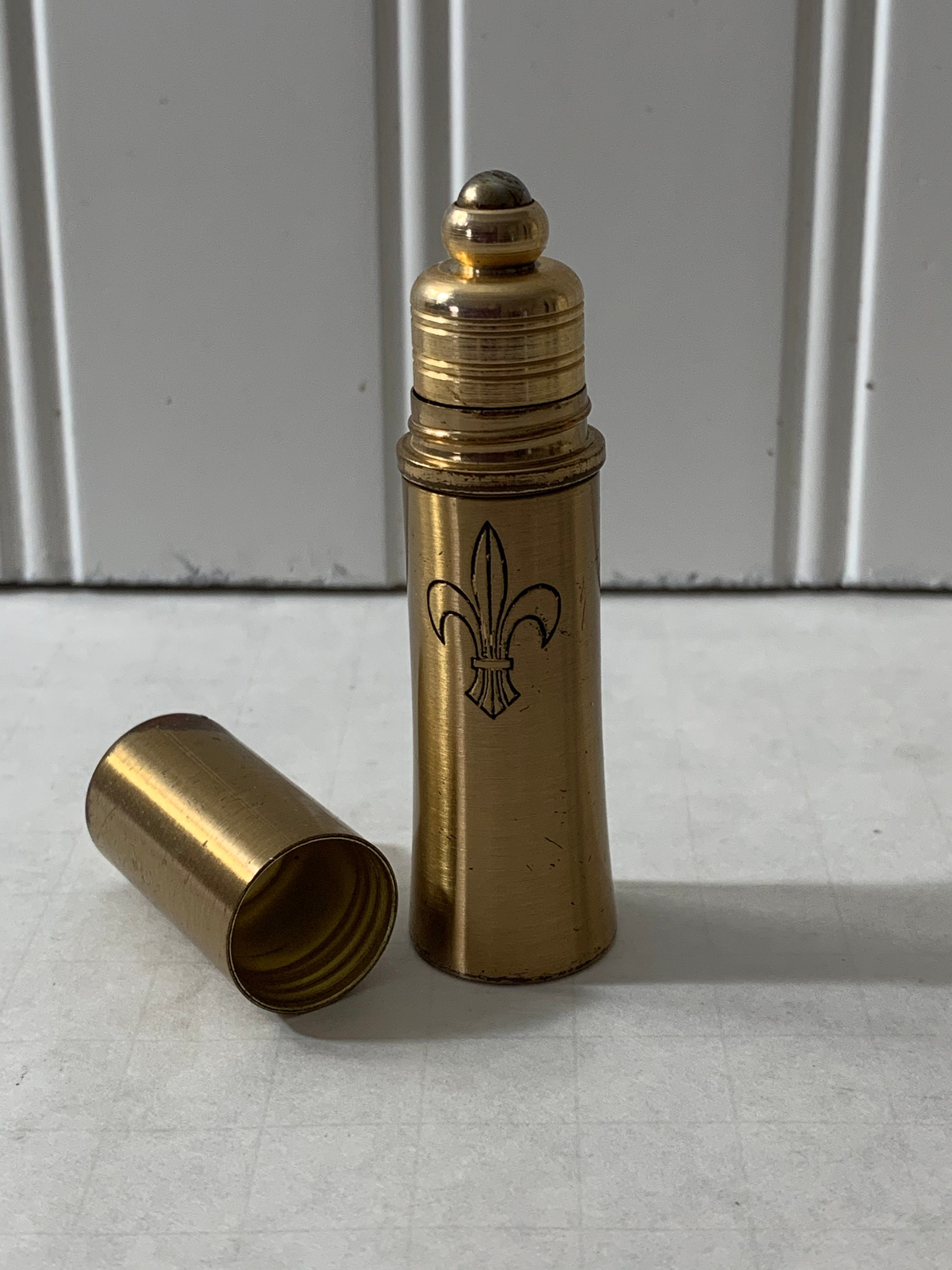 1950s Roll-on Perfume Bottle-elegant Art Deco Refillable Flask-classic ...