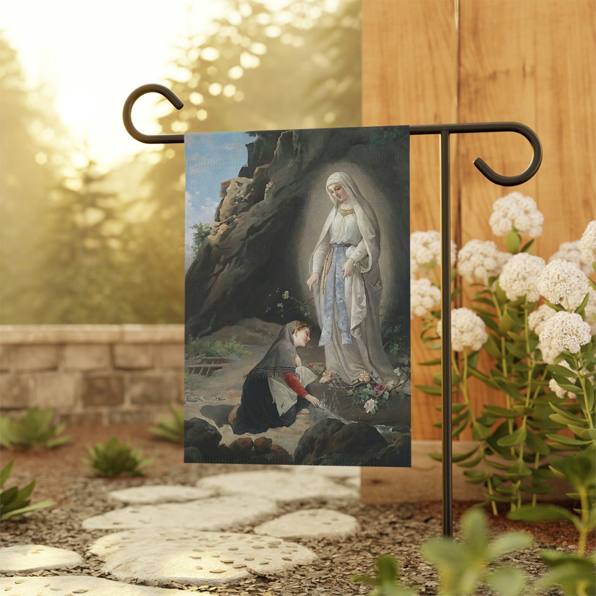 Our Lady of Lourdes Garden & House Banner Marian Apparition - Etsy
