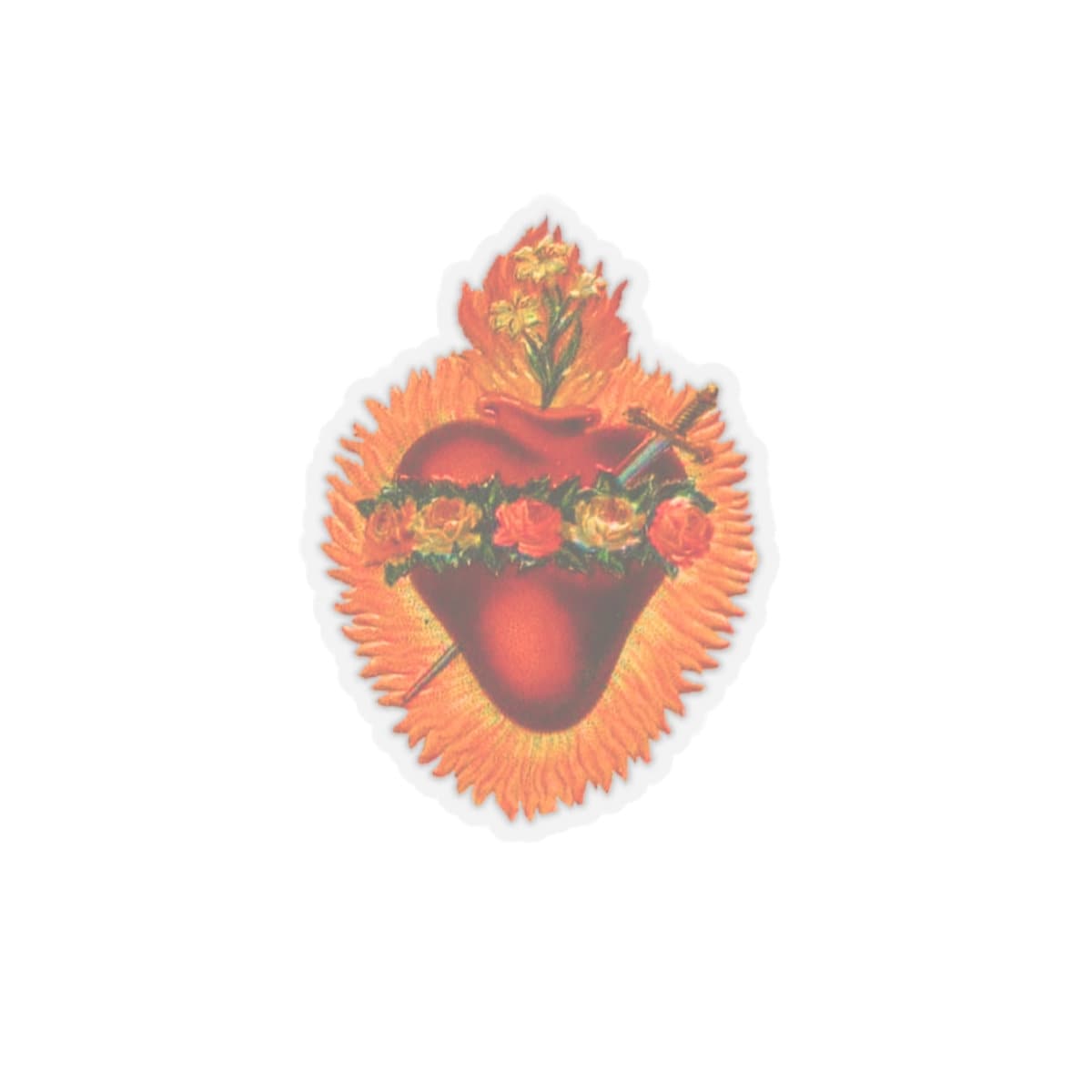 Immaculate Heart Transparent Kiss-cut Stickers - Etsy