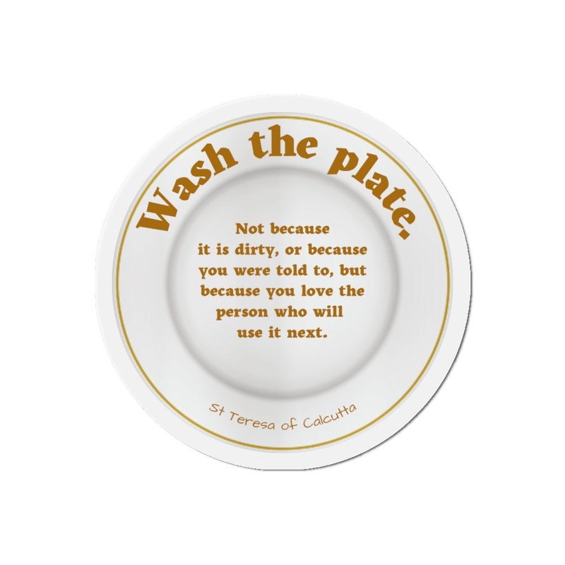 Wash the Plate - Etsy