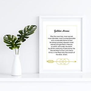 Golden Arrow Prayer Printable PDF, Holy Name of Jesus Reparation Prayer ...