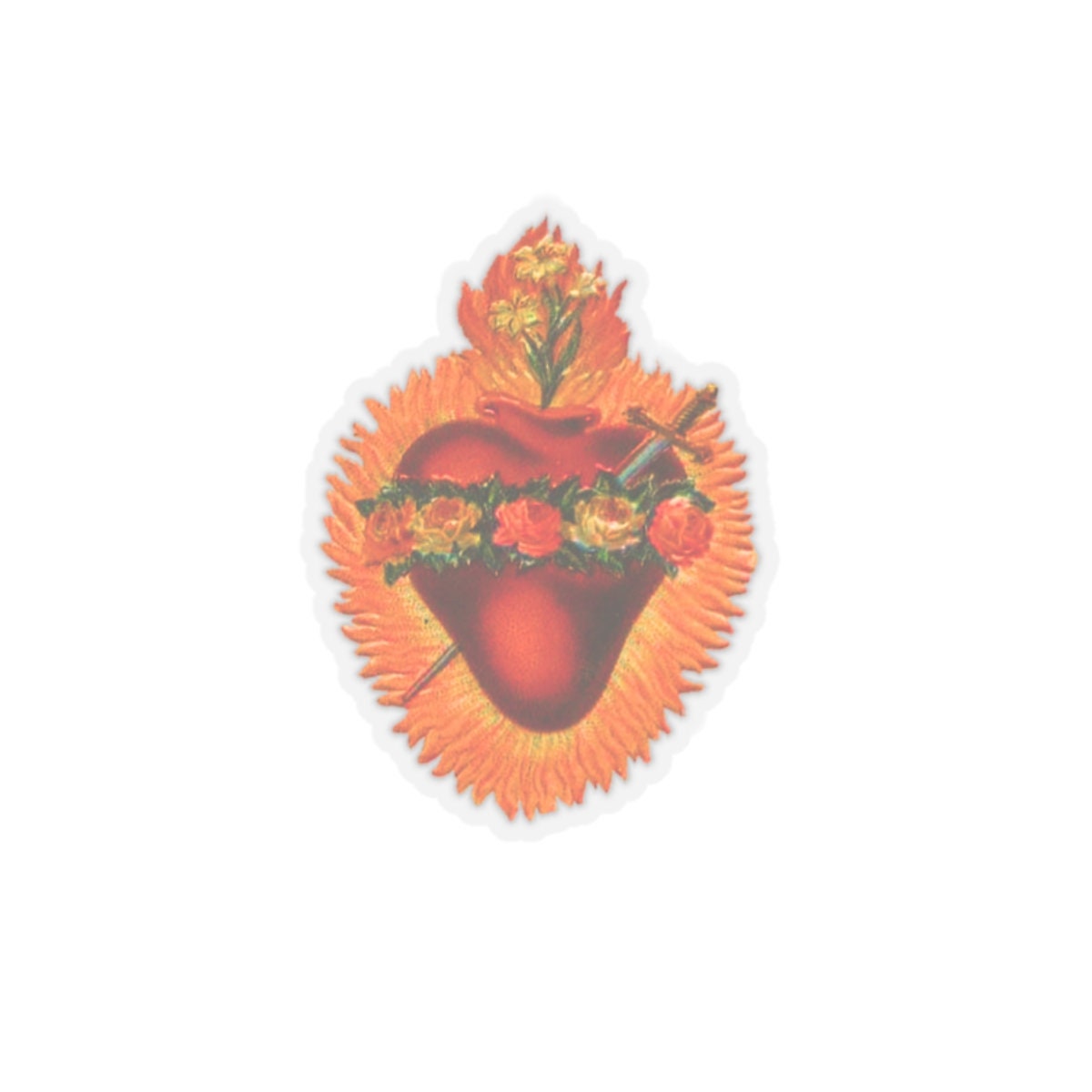 Immaculate Heart Transparent Kiss-cut Stickers - Etsy