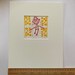 Scream 1 Two Colour Lino-print Hand Printed by Kathleen Furey. - Etsy