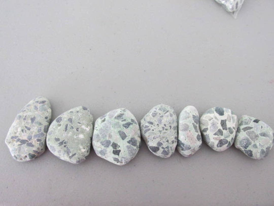 Green Terrazzo Pebbles, Beach Combed Mosaic Tile Art Supply - Etsy