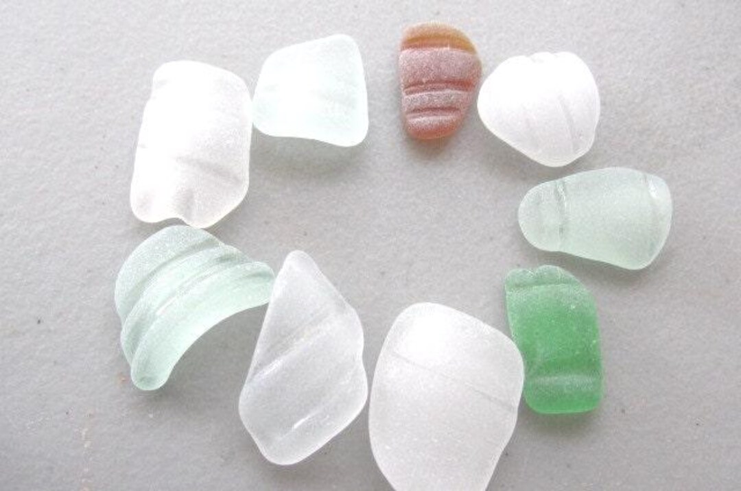 Bottleneck Sea Glass Lot, Jewelry Mosaic Supply - Etsy