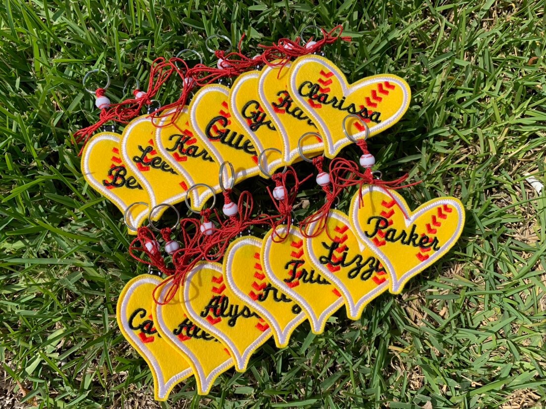 Personalized Softball Key Chain team Discount Offered - Etsy