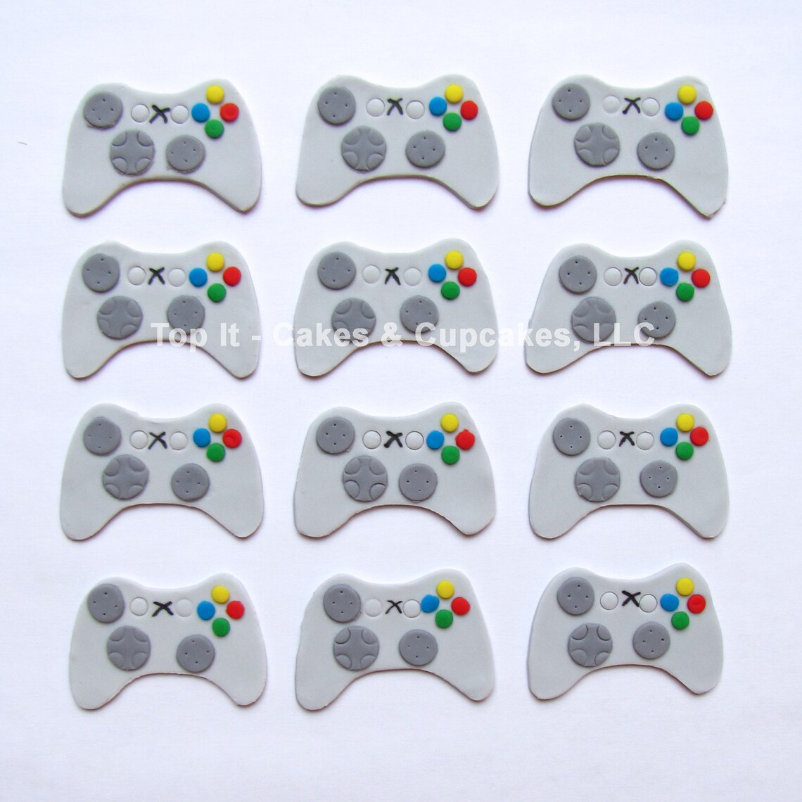 Fondant Cupcake Toppers - Video Game Controller - Etsy