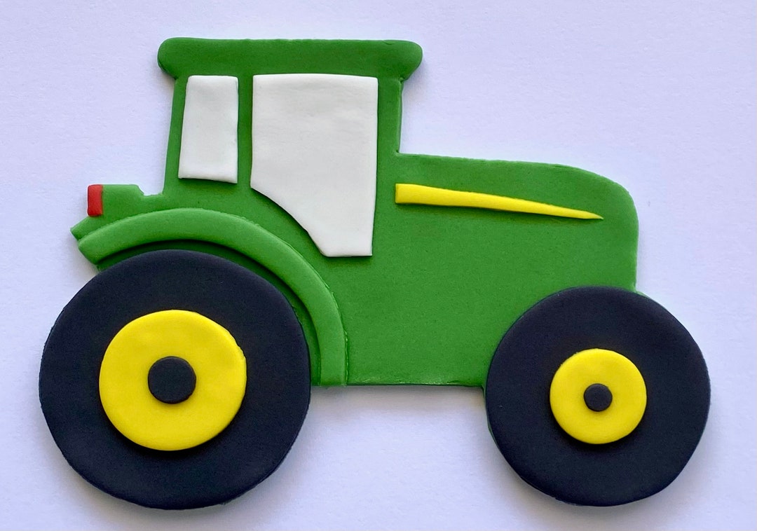 Fondant Cake Topper - Tractor - Etsy