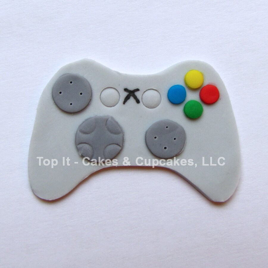 Fondant Cupcake Toppers Video Game Controller - Etsy