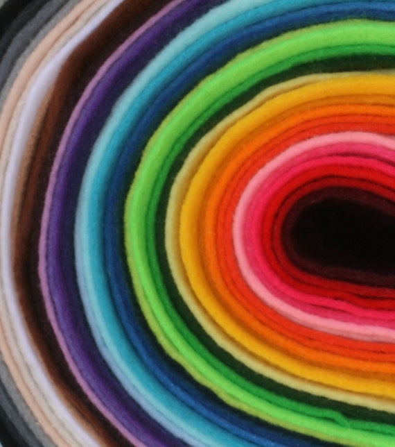 Items similar to Felt supplies, Made from recycled bottles, Pick 12 ...