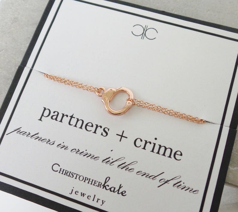 Partners + Crime Handcuff Bracelet...silver/gold/rose Gold, Partners in ...