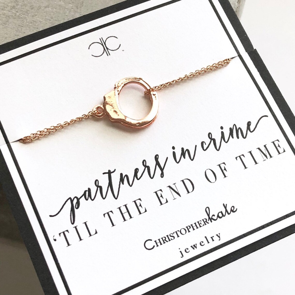 Partners + Crime Handcuff Bracelet...silver/gold/rose Gold, Partners in ...