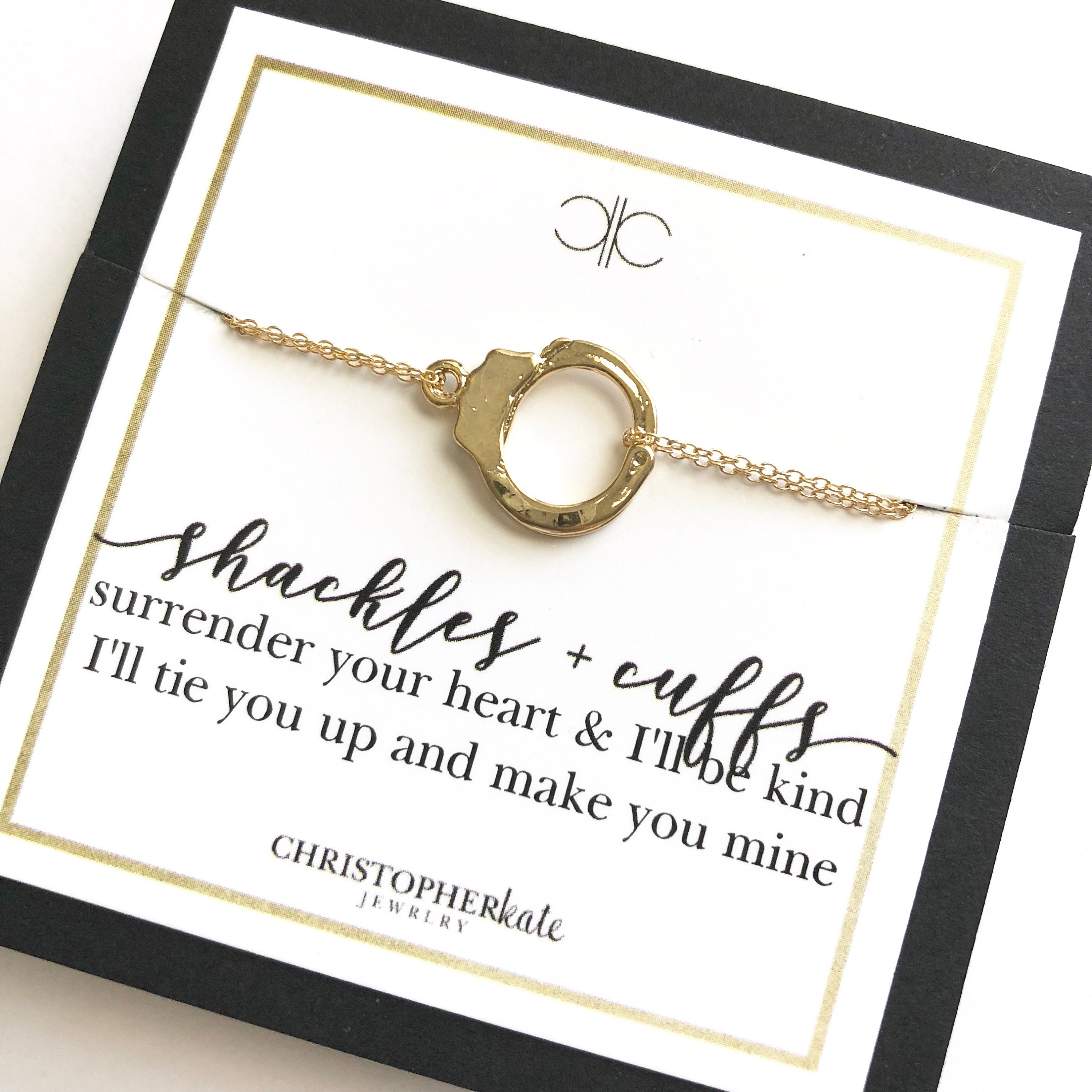 Shackles and Cuffs Handcuff Link Bracelet...silver/gold/rose | Etsy