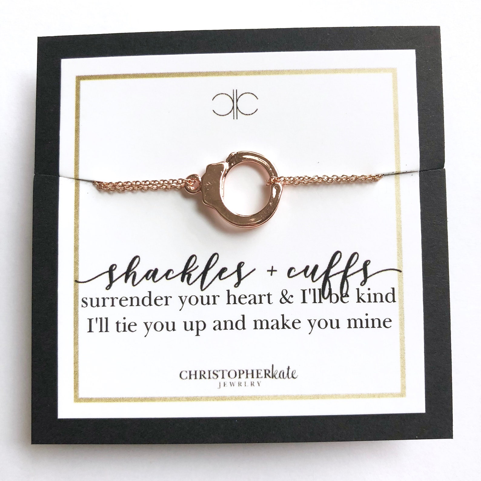 Shackles and Cuffs Handcuff Link Bracelet...silver/gold/rose | Etsy