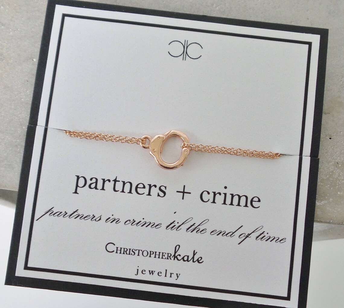 Partners + Crime Handcuff Bracelet...silver/gold/rose Gold, Partners in ...