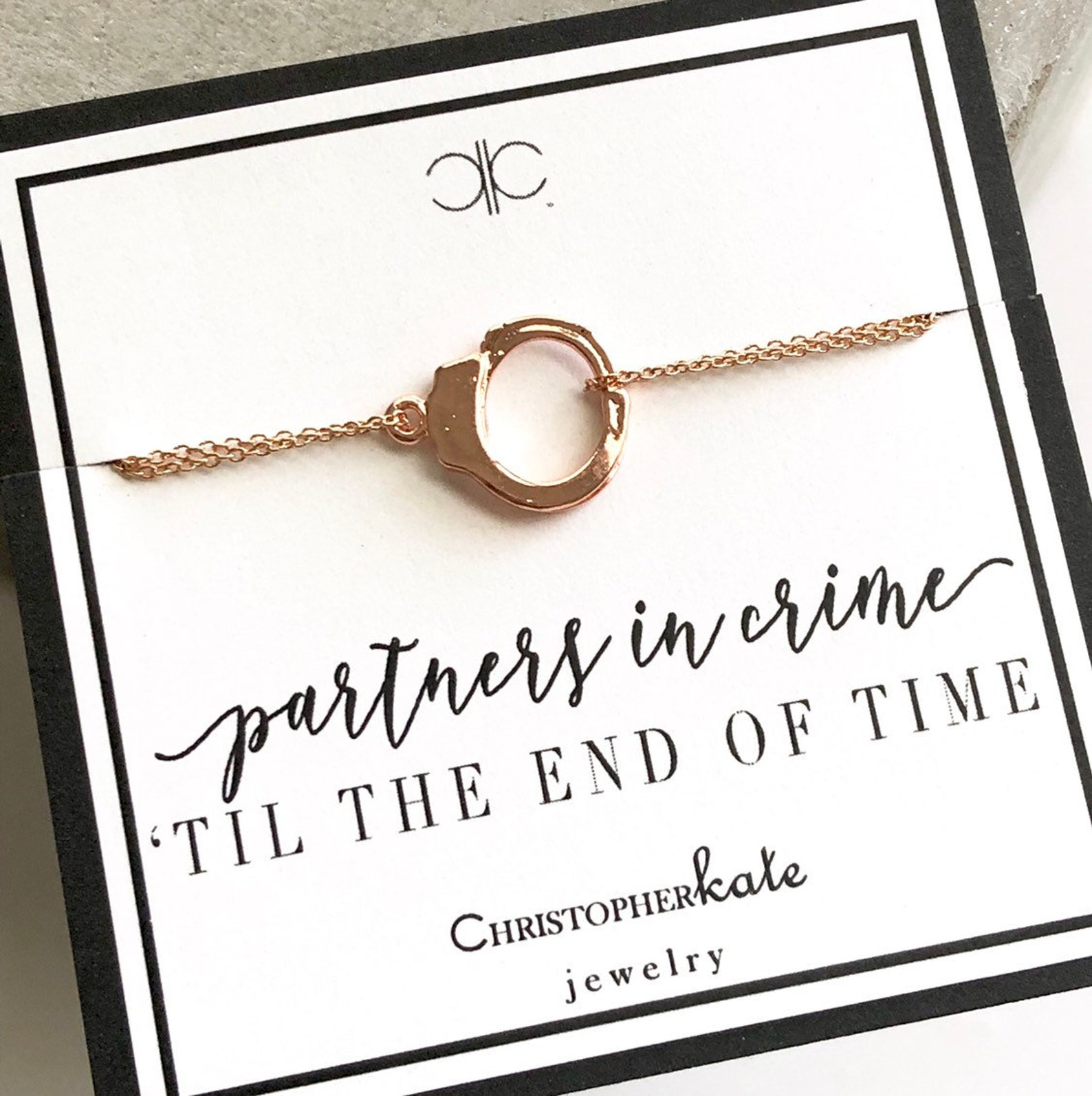Partners + Crime Handcuff Bracelet...silver/gold/rose Gold, Partners in ...