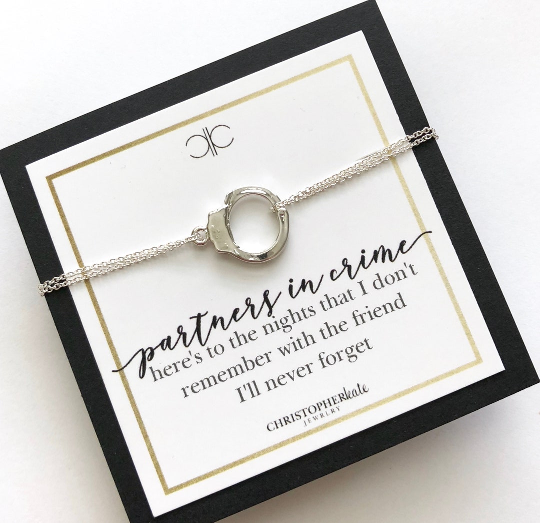 Partners + Crime Handcuff Bracelet...silver/gold/rose Gold, Partners in ...