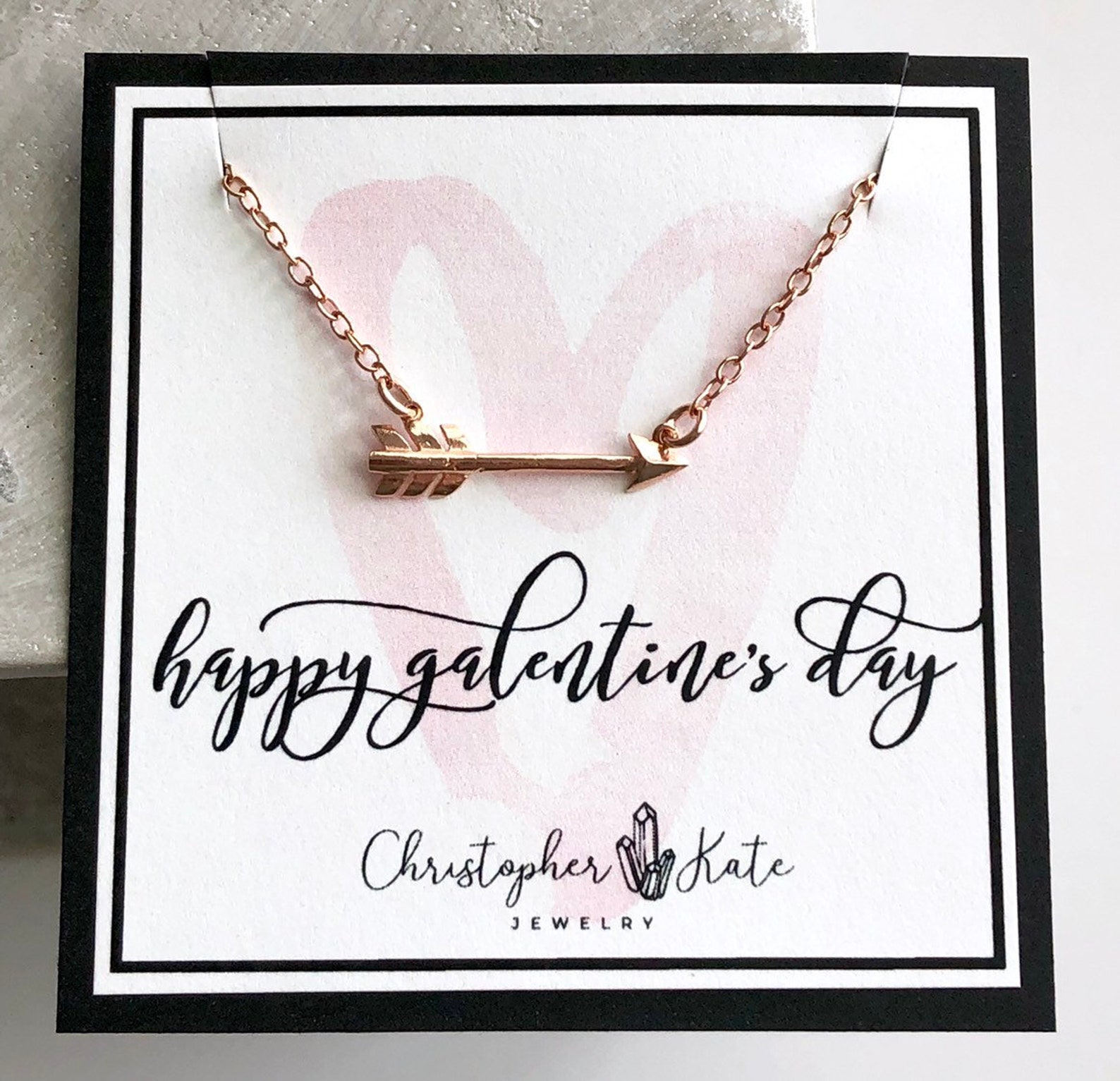 Galentines Gift Sideways Arrow Necklace...gold, Silver, Rose Gold ...