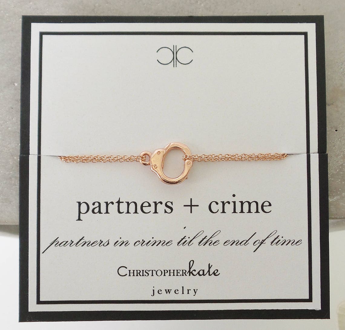 Partners + Crime Handcuff Bracelet...silver/gold/rose Gold, Partners in ...