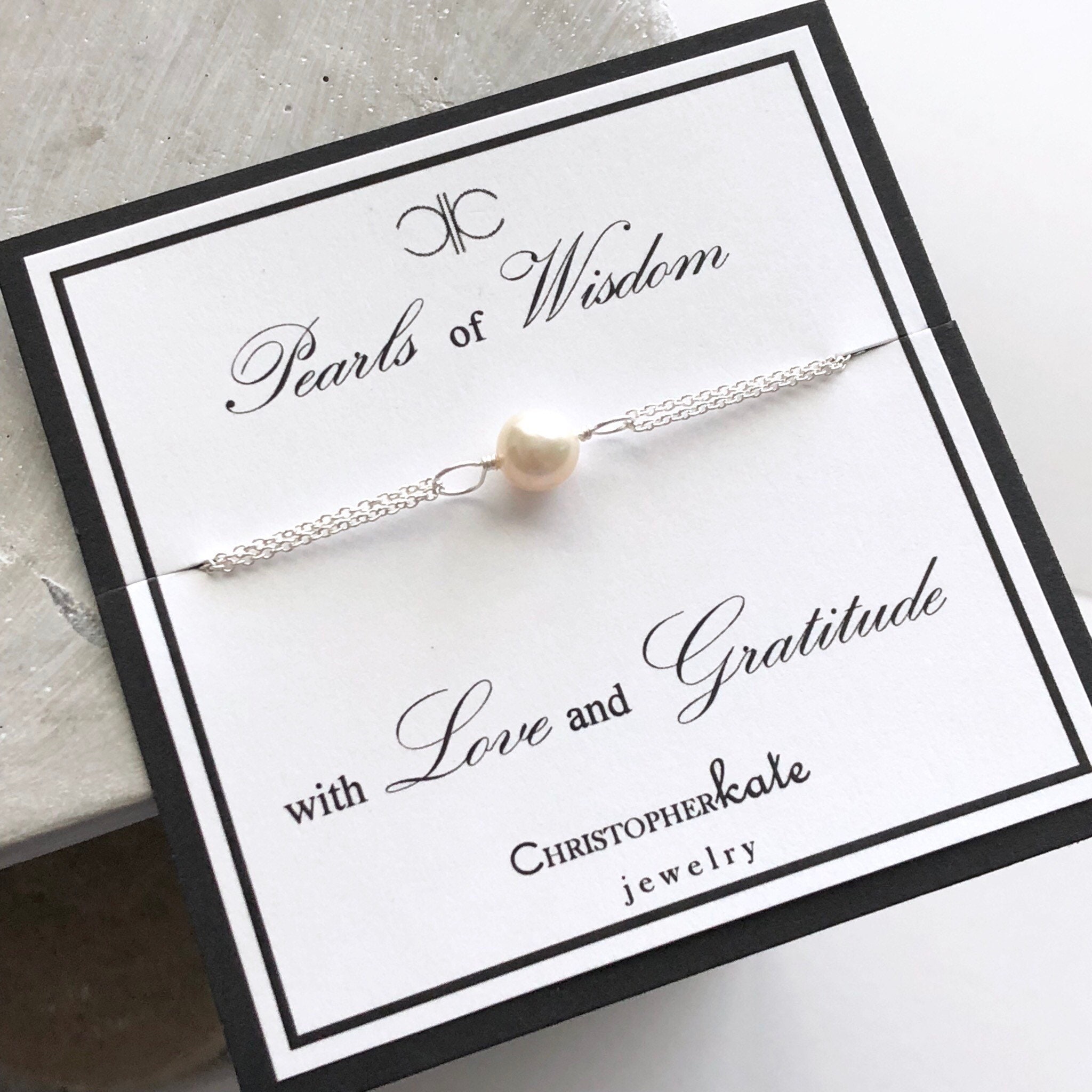 Pearls of Wisdom Bracelet...teacher | Etsy