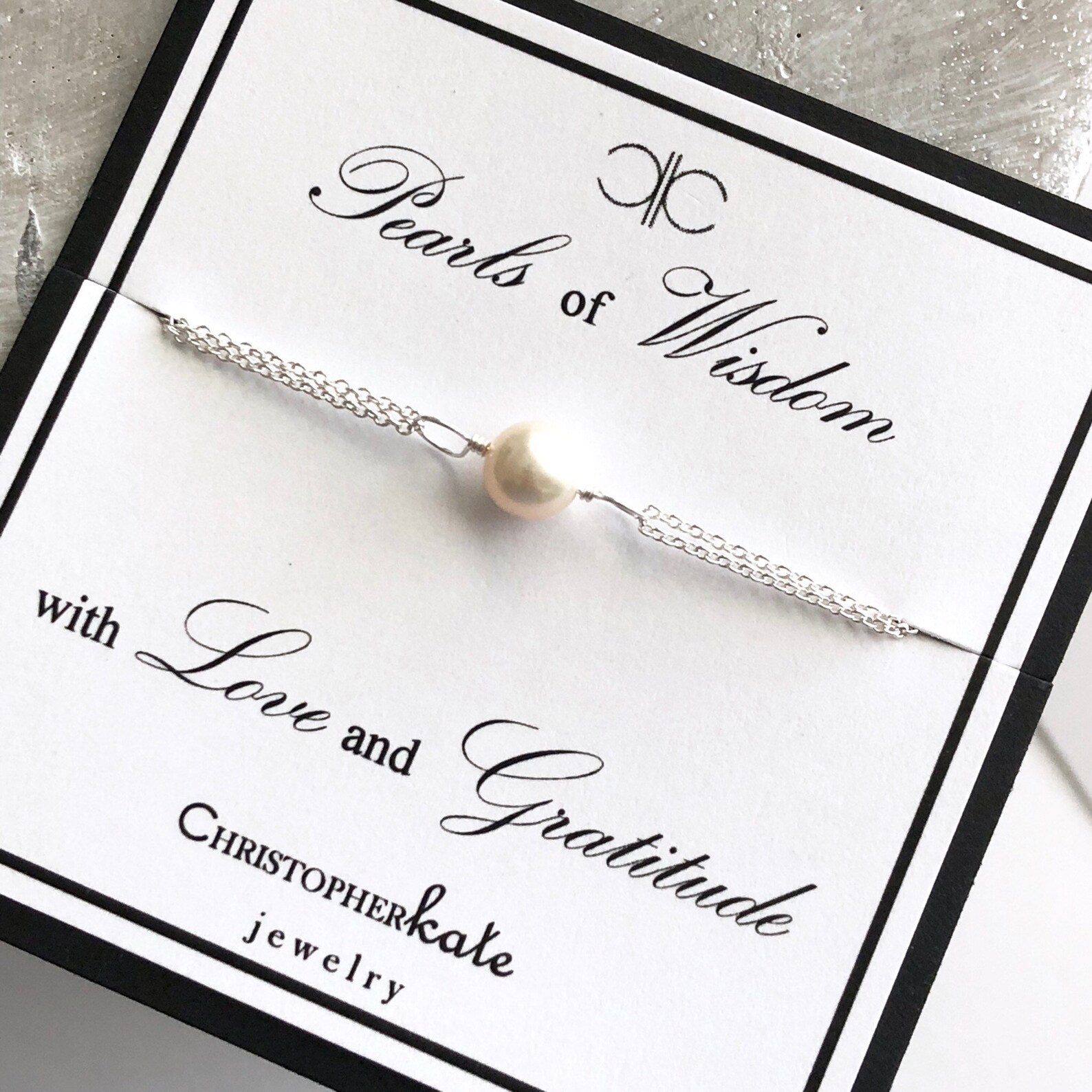 Pearls of Wisdom Bracelet...teacher | Etsy