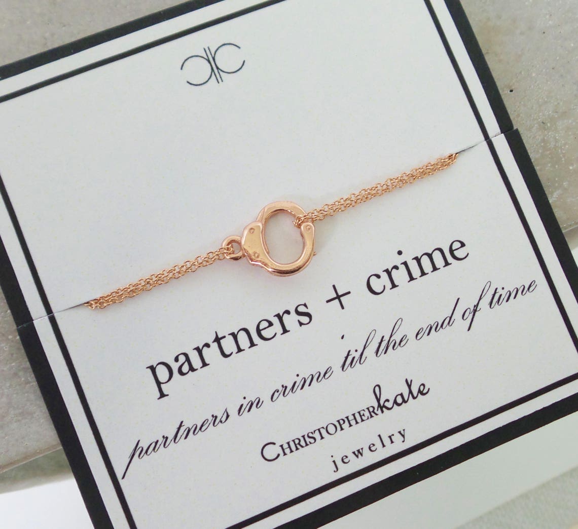 Partners + Crime Handcuff Bracelet...silver/gold/rose Gold, Partners in ...