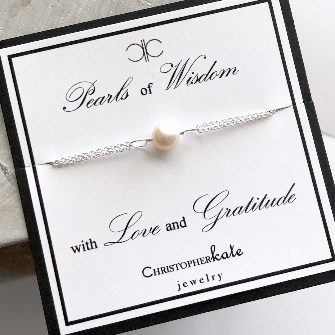 Pearls of Wisdom Bracelet...teacher Appreciation/graditude/mentor ...