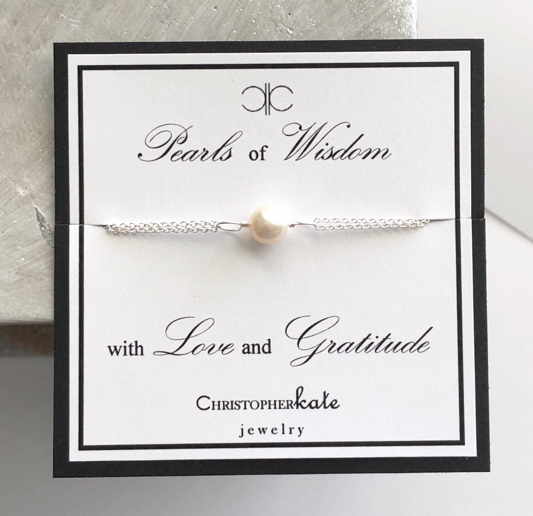 Pearls of Wisdom Bracelet...teacher | Etsy