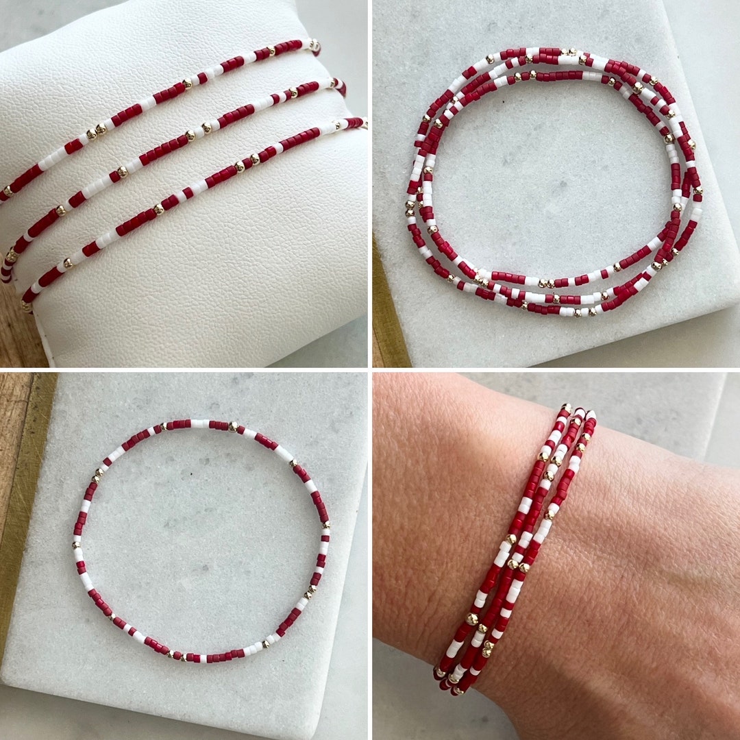 Game Day Stacks…toho Seed Bead and 14kt GF Ball Beaded Stacking ...