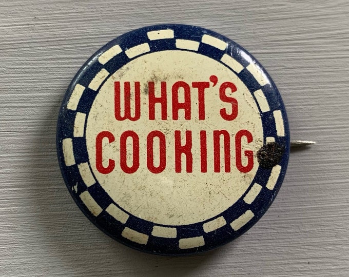 Vintage Pin WHAT'S COOKING - Etsy