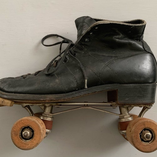 Vintage 90's Retro Roller Skates Black Purple Yellow and - Etsy