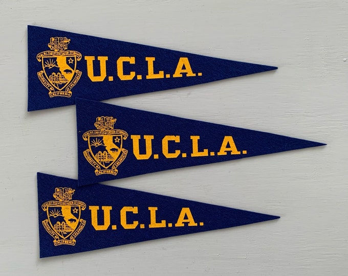Vintage UCLA Bruins Mini Pennant - Etsy