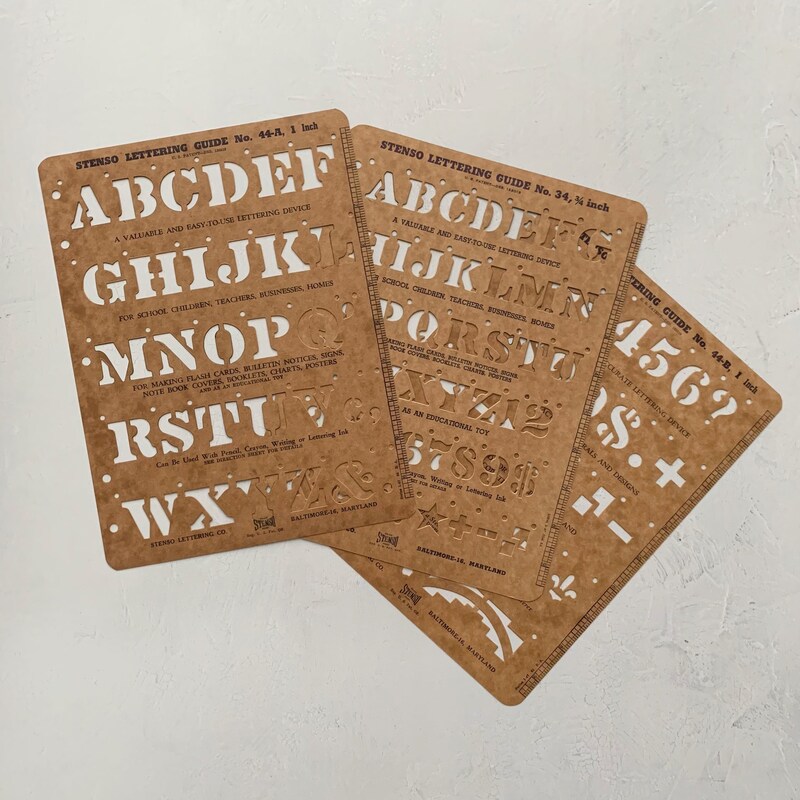 Alphabet Stencils - Etsy