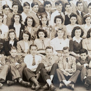 Vintage Panoramic Photo Mary E Curley School 1945 - Etsy