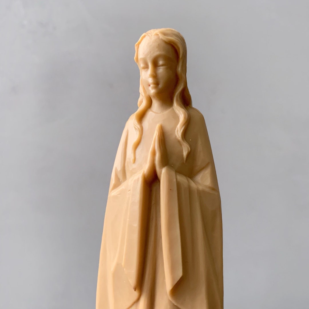 Vintage Virgin Mary Figurine - Etsy