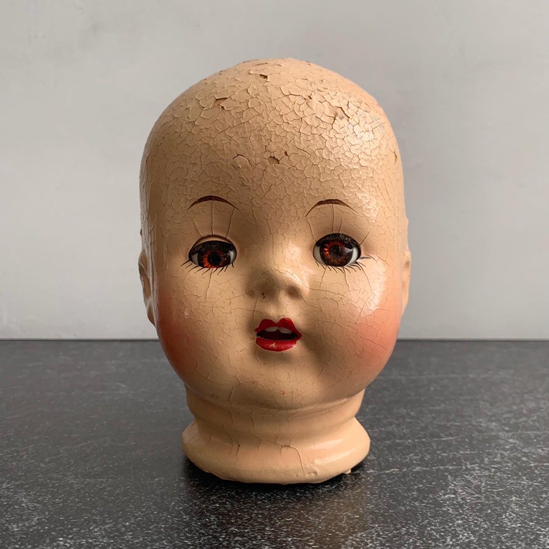 Vintage Blinking Doll Head - Etsy