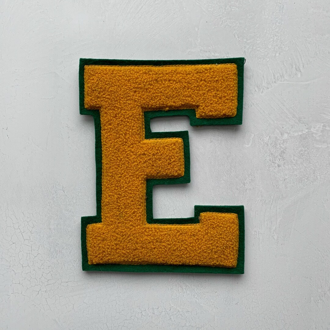 Vintage Chenille Letter E - Etsy