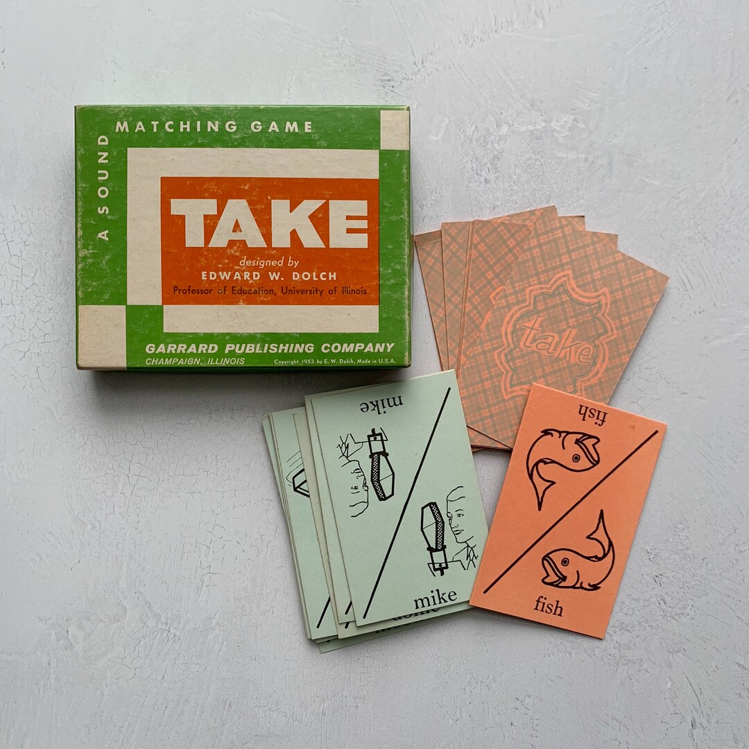 Vintage Take Card Game - Etsy
