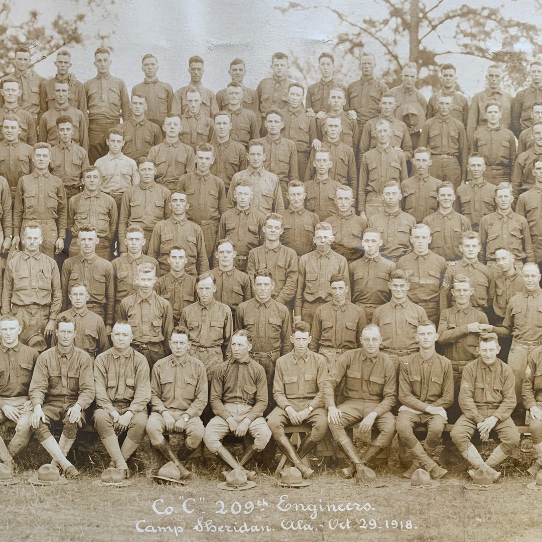Antique Army Panoramic WWI 1918 Camp Sheridan - Etsy