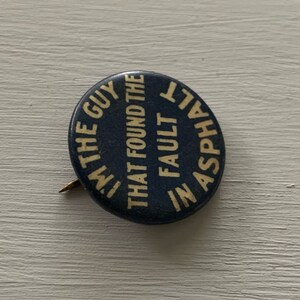 Vintage I'm the Guy Pin Fault Asphalt - Etsy