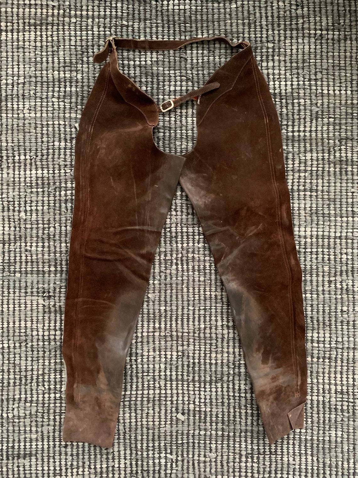Vintage Leather Chaps Size Medium - Etsy