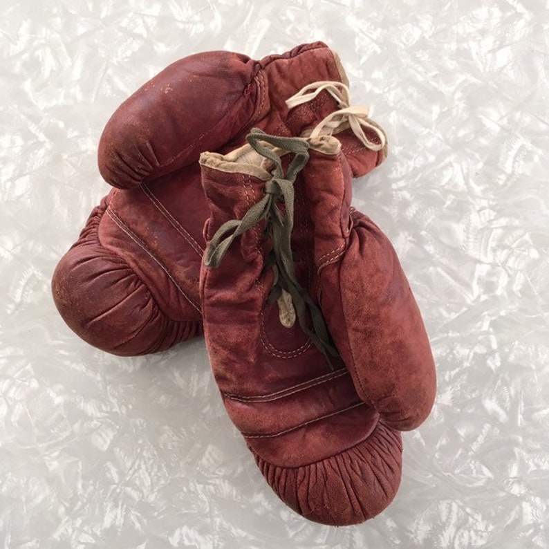Boxing Gloves Vintage Sports Decor | Etsy
