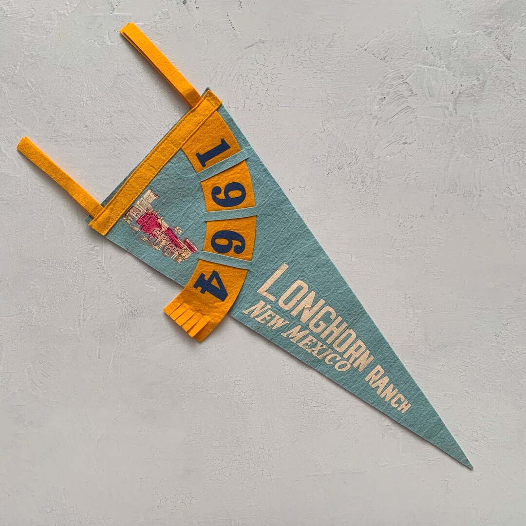 Vintage Pennant Longhorn Ranch New Mexico - Etsy