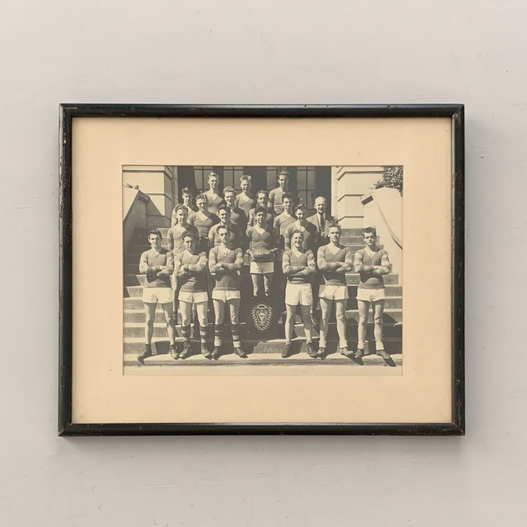 Vintage Football Team Photo Framed 1945-1946 - Etsy
