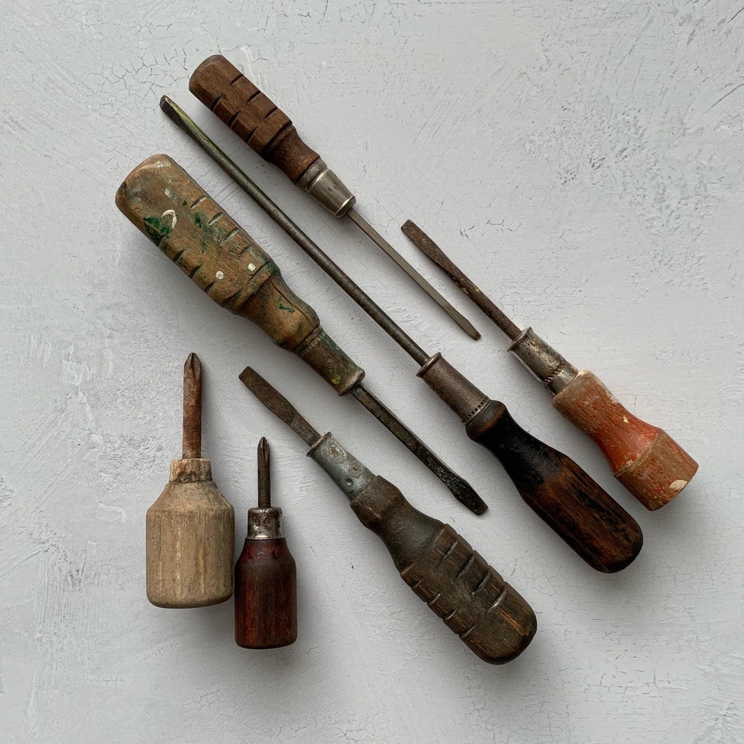 Vintage Screwdrivers Set of 7 - Etsy