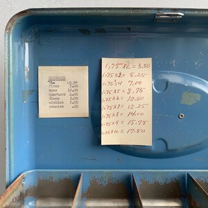 Vintage Metal Cash Box - Etsy