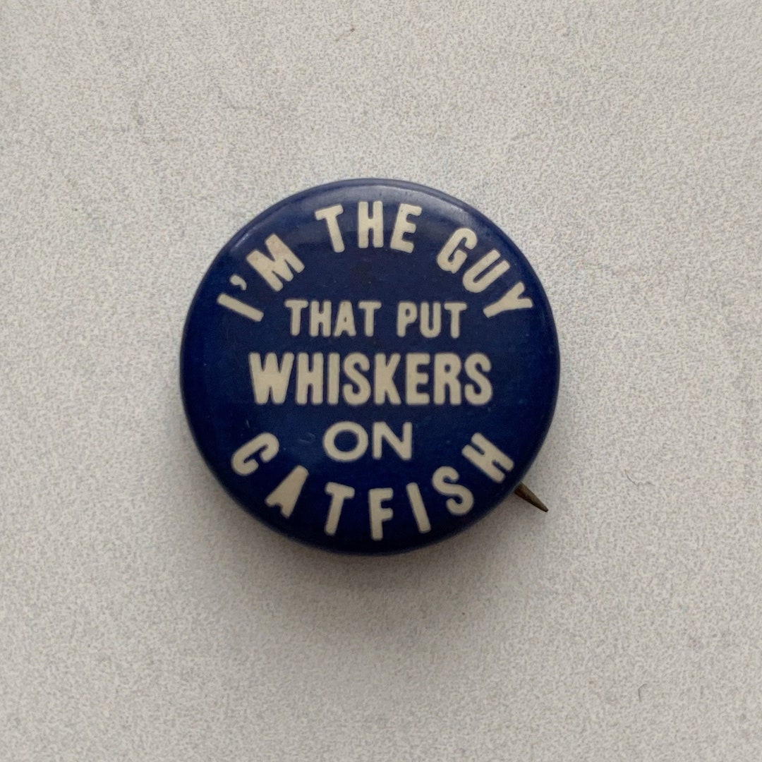 Vintage Pin CATFISH LOVER - Etsy