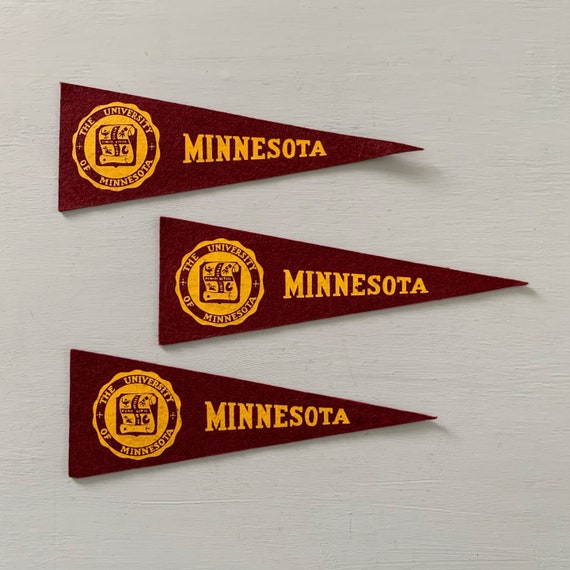 Vintage Minnesota Gophers Mini Felt Pennant - Etsy