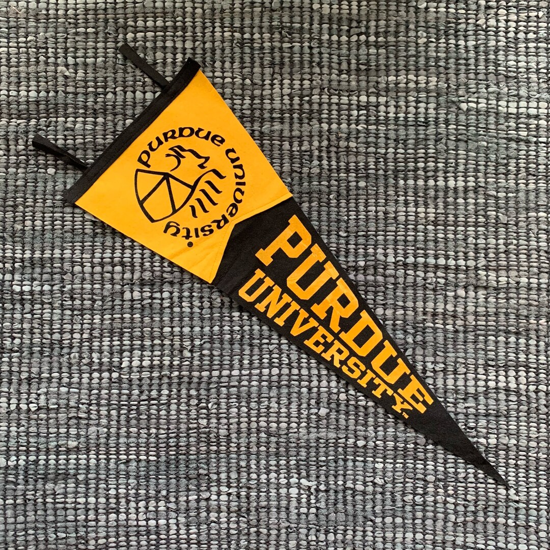 Vintage Purdue Pennant - Etsy